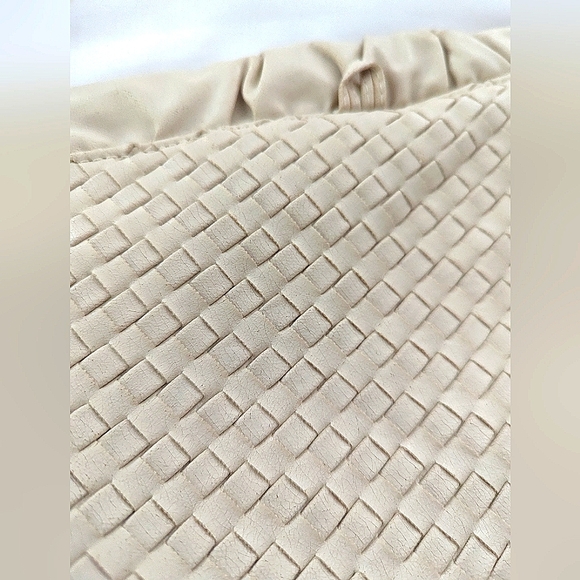 Vintage | Bags | Bogo Vintage Cream Woven Clutchcrossbody Bag | Poshmark